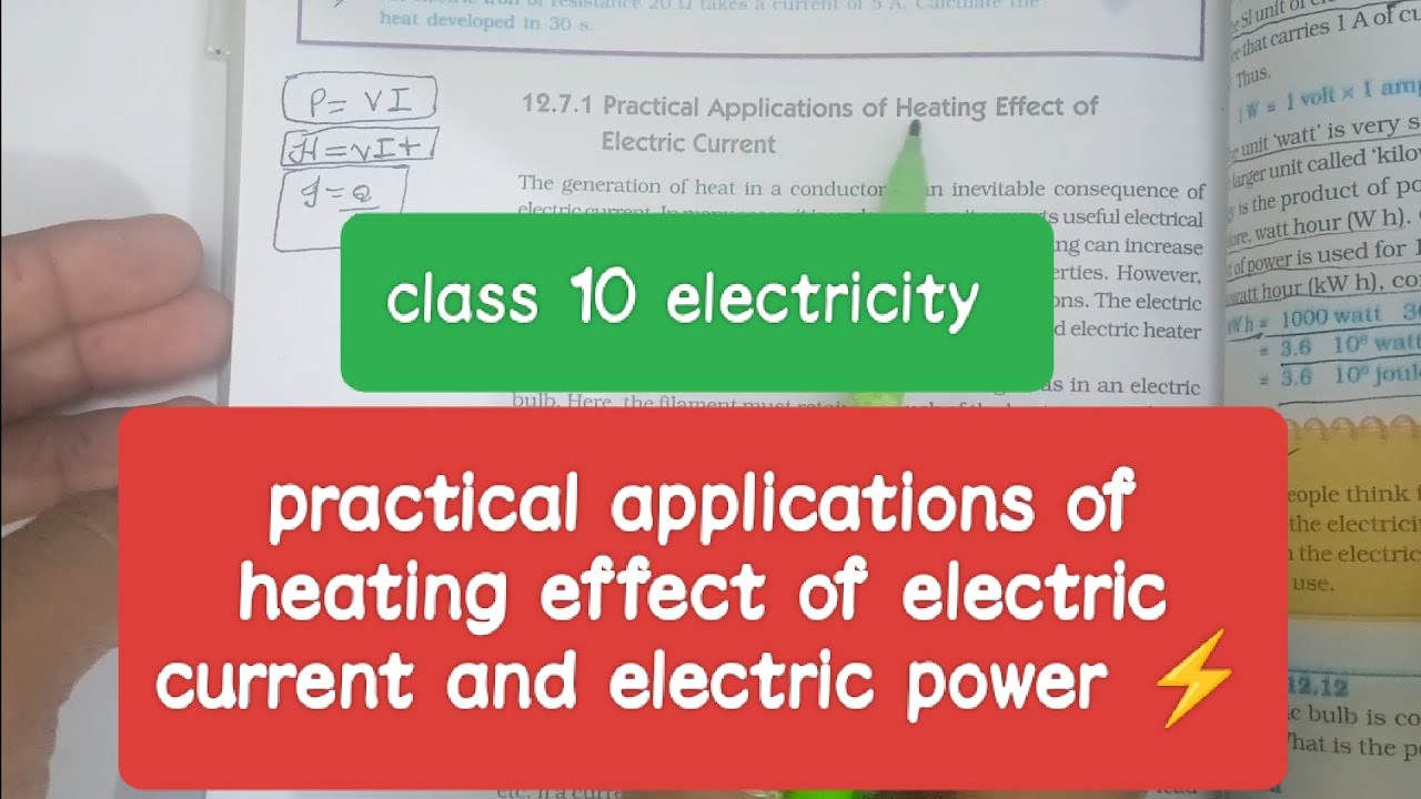 Electricity class 10 | part -6 | practical applications of heating ...