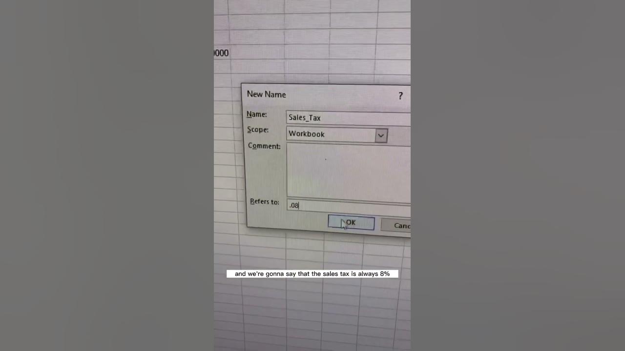Named Constants in Excel📚 - YouTube