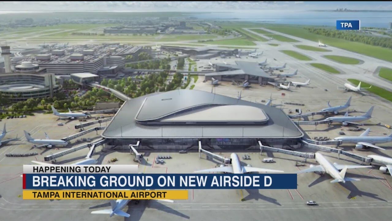 Tampa International Airport breaking ground Wednesday on $1.5 billion dollar expansion - YouTube