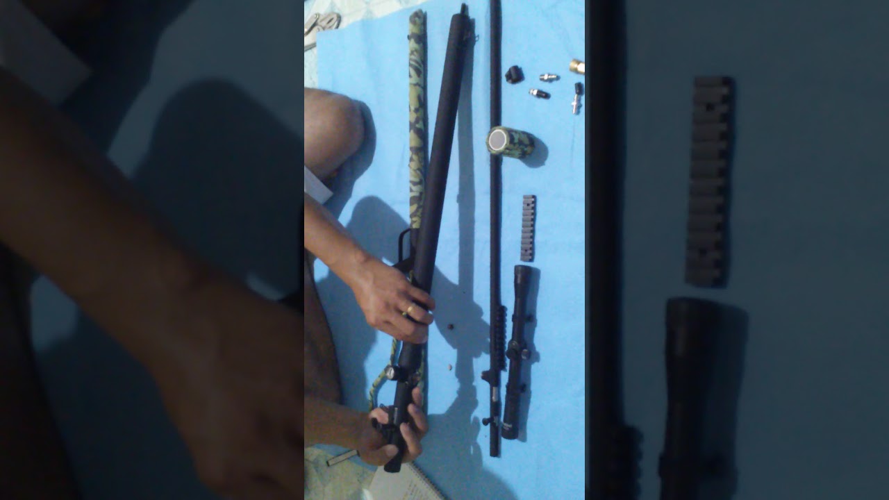 Homemade pcp airgun from mexico pampanga - YouTube