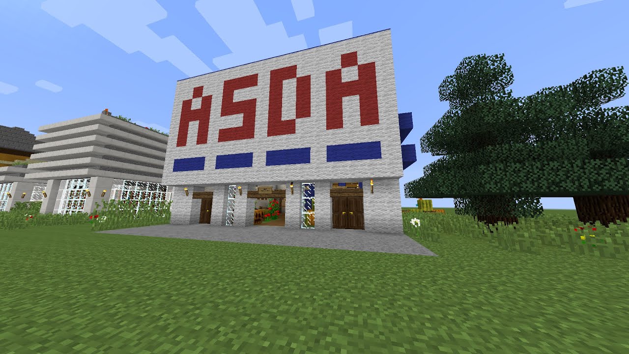 ASDA Supermarket (With Tesco Logo Design) - Minecraft Speed Builds ...