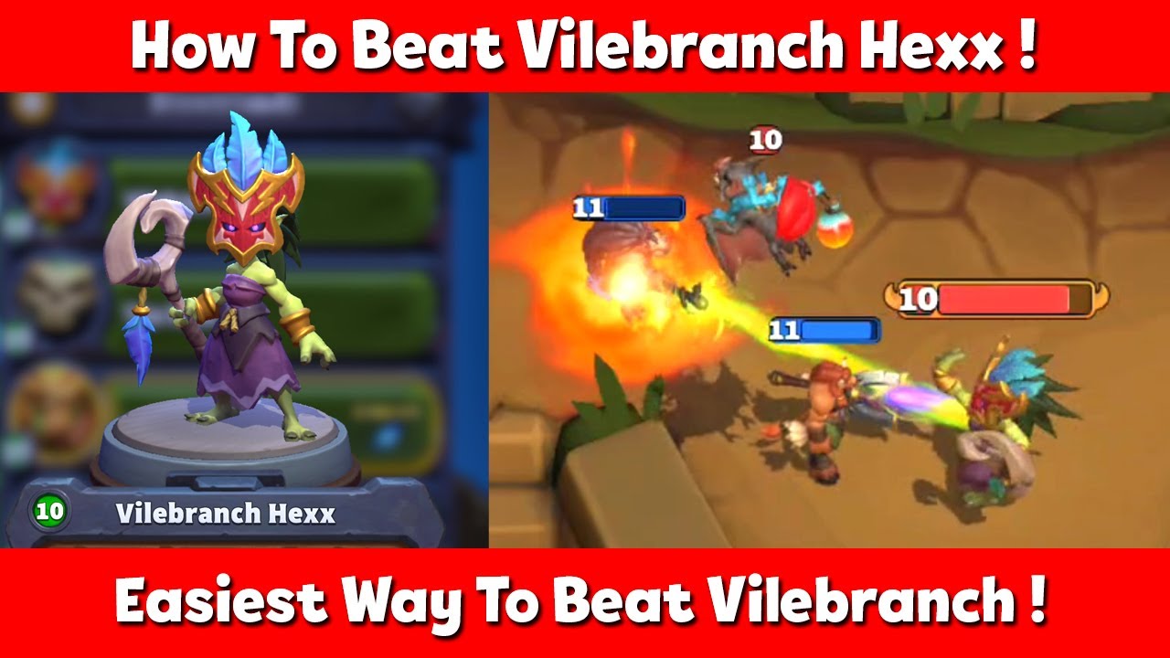 How To Beat Vilebranch Hexx In Warcraft Rumble (Easiest Way)! - YouTube