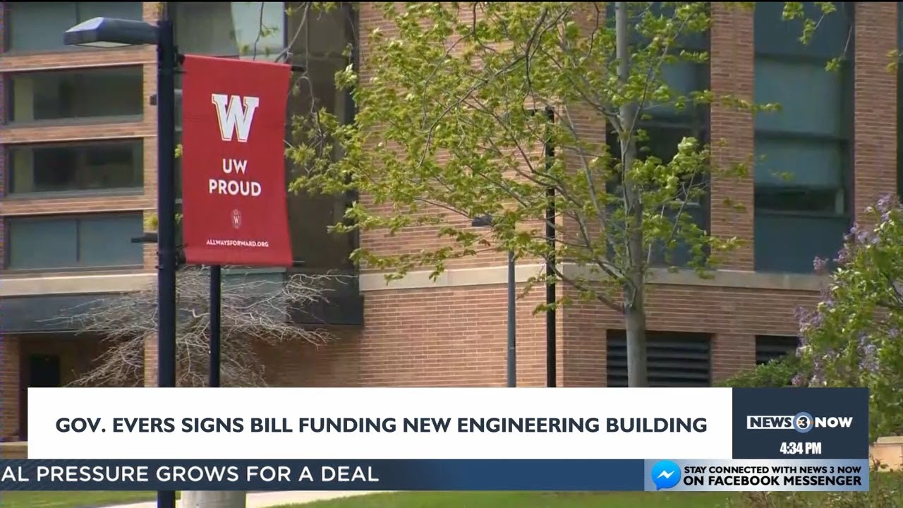 Evers signs off on funding for UW-Madison engineering building, UW System capital projects - YouTube
