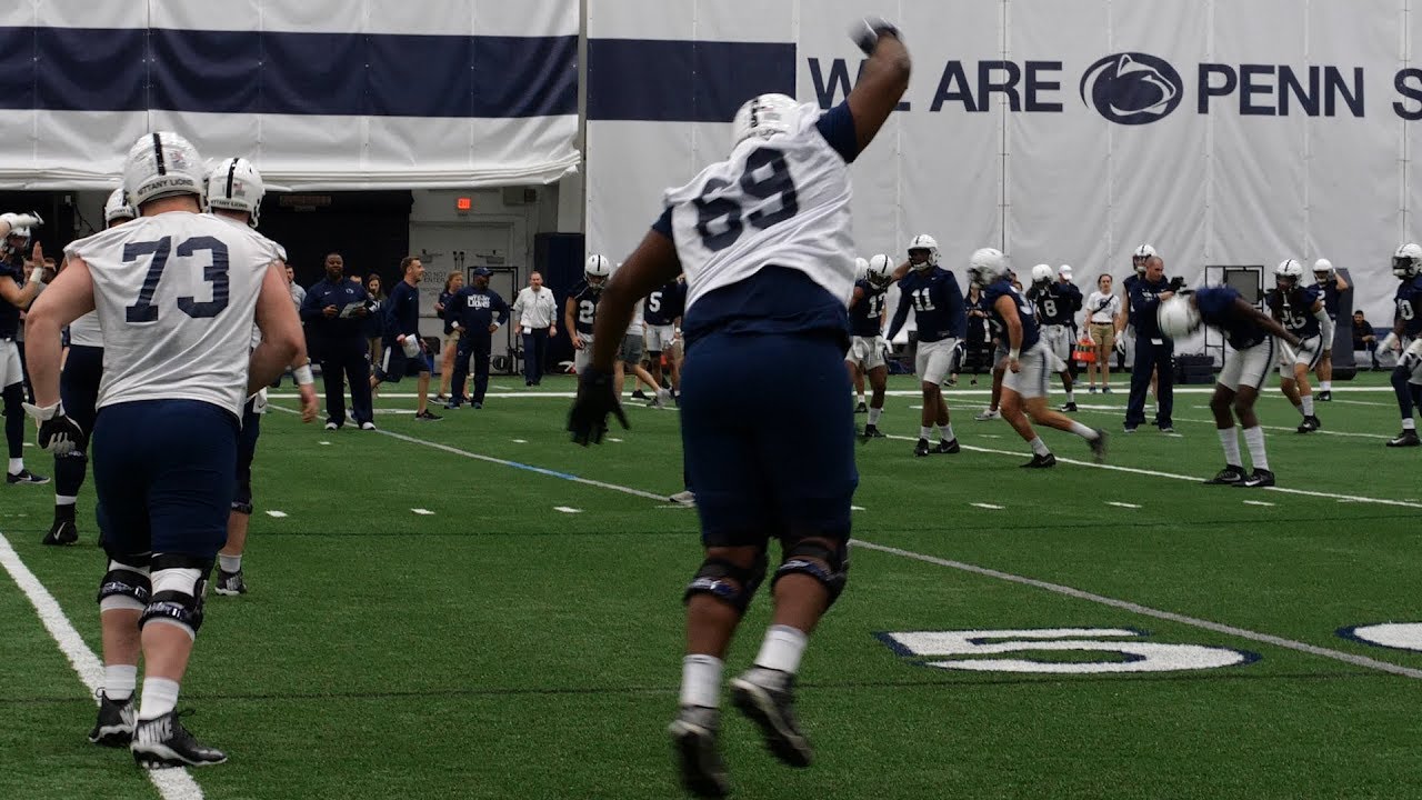 Penn State football begins spring practice - YouTube