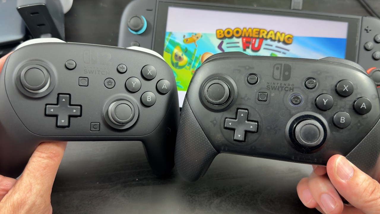 Nintendo Switch™ 2 Pro Controller vs Switch 1 Pro Controller (V1) - YouTube