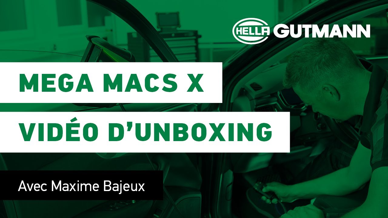 Le mega macs X de Hella Gutmann prêt pour le diagnostic ? Regardez cette vidéo de déballage ...