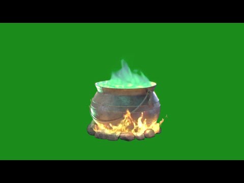 Caldron bubbling green screen effect || Chroma key effect || Crazy ...