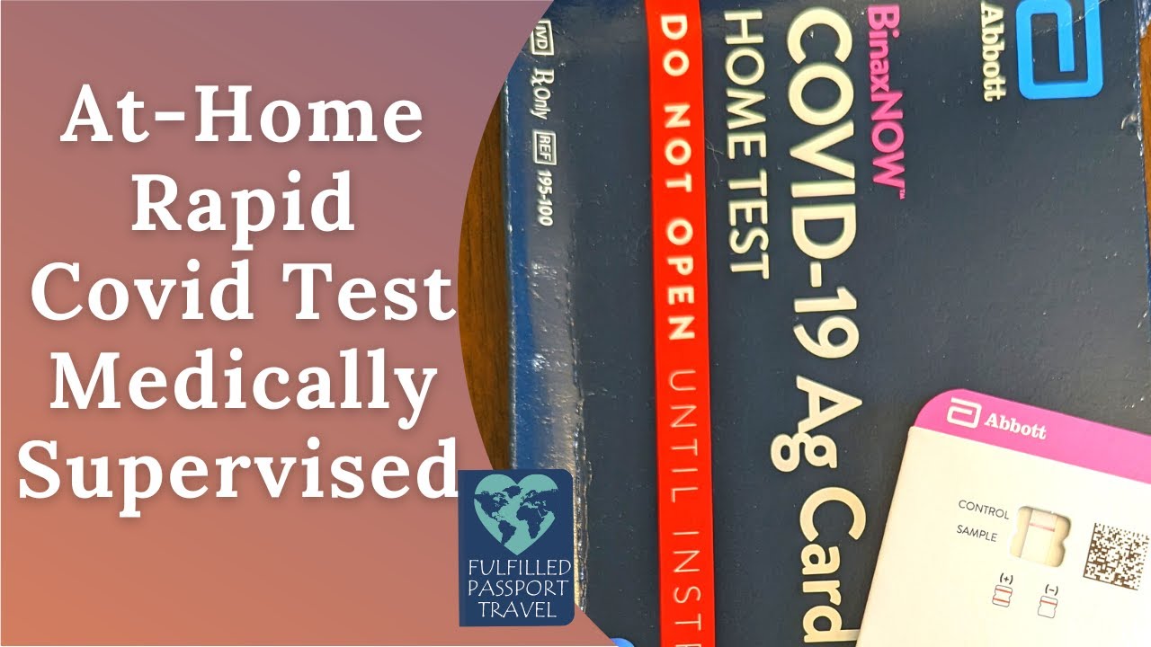 Easy Proctored At-Home Rapid Test Kit for Travel and Cruises - YouTube
