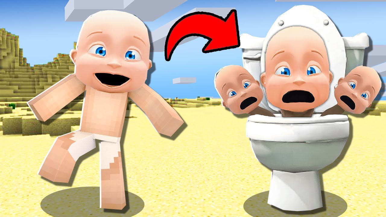 SKIBIDI BABY vs SKIBIDI TOILET in Minecraft Animation! LANKYBOX SAVING ...