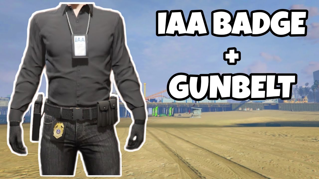 *New* How To Get The IAA Badge & Gun Belt On Any Outfit Patch 1.69 ...