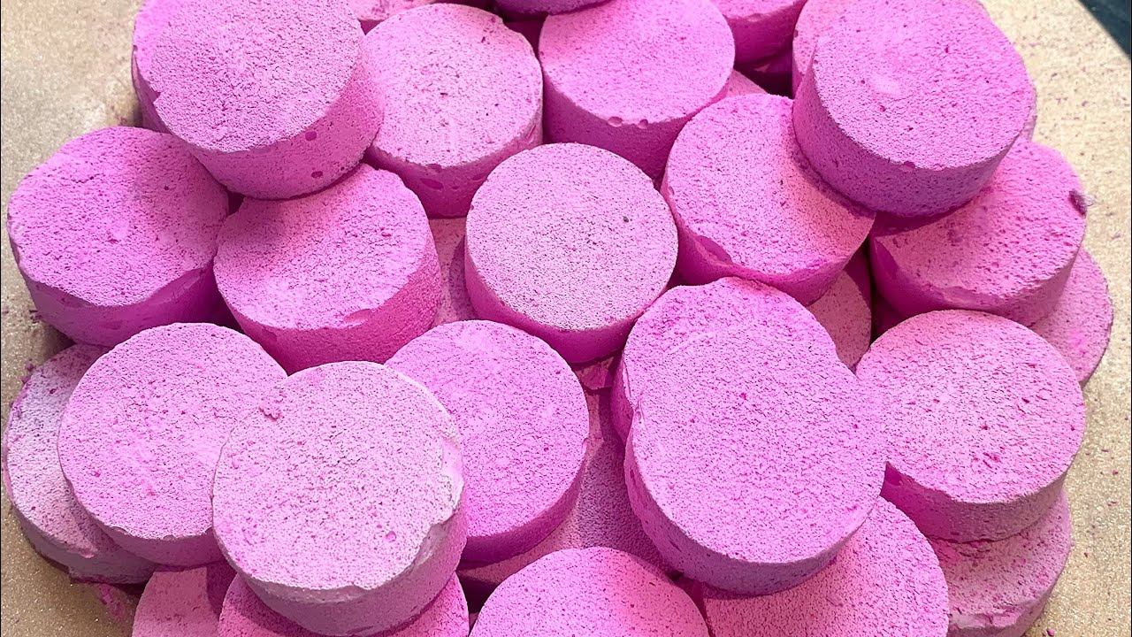 ASMR | pink circles | crunchy | powdery | calming | relaxing ...