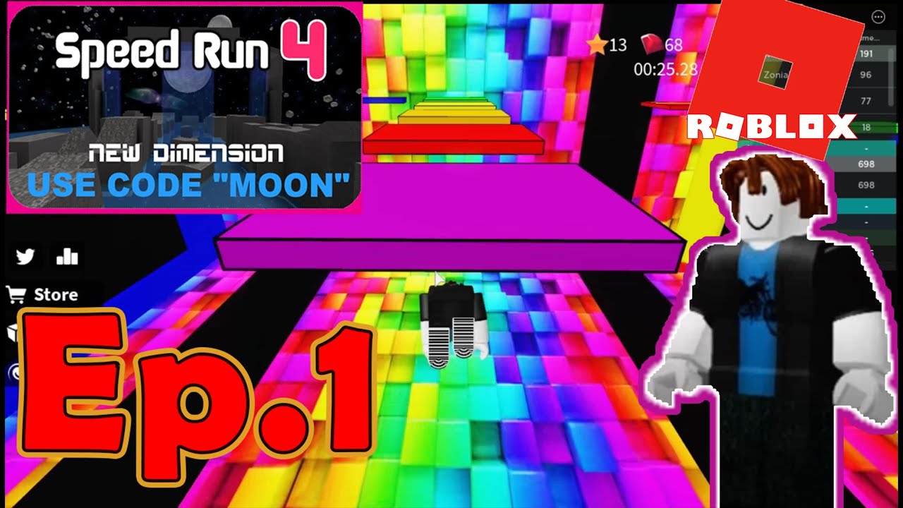 วิ่ง!![🌙MOON!] Speed Run 4 🌘 | Roblox Ep.1 - YouTube