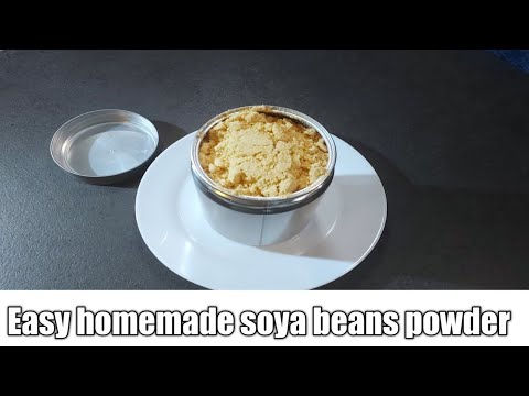 How to make soya beans powder | Soy flour. Soybean flour - YouTube