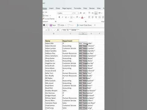 Create thousands of employee folders in seconds with this Excel trick. 🤯 #excel #tutorial - YouTube