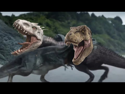 dinosaur revolution stumpy and tinkerbell vs jack palance but with jurassic park/world sounds!