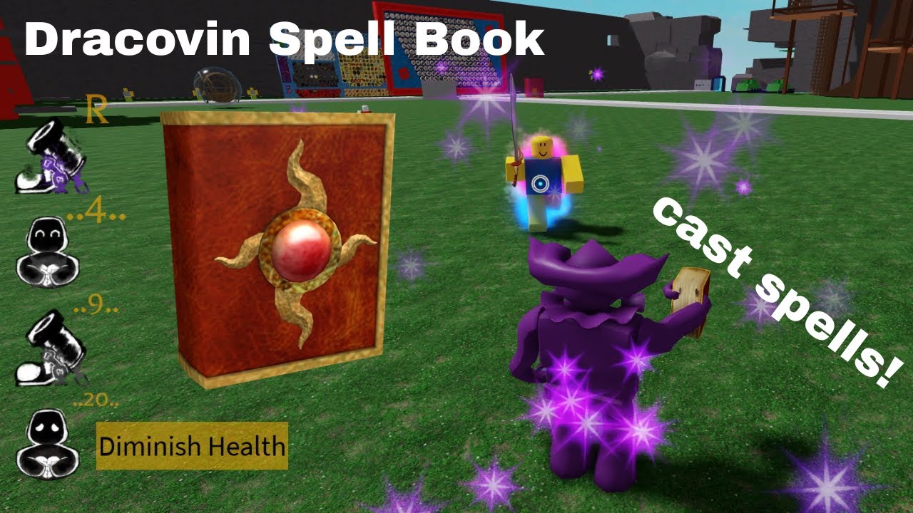Roblox Gear Review 6: Dracovin Spell Book - YouTube