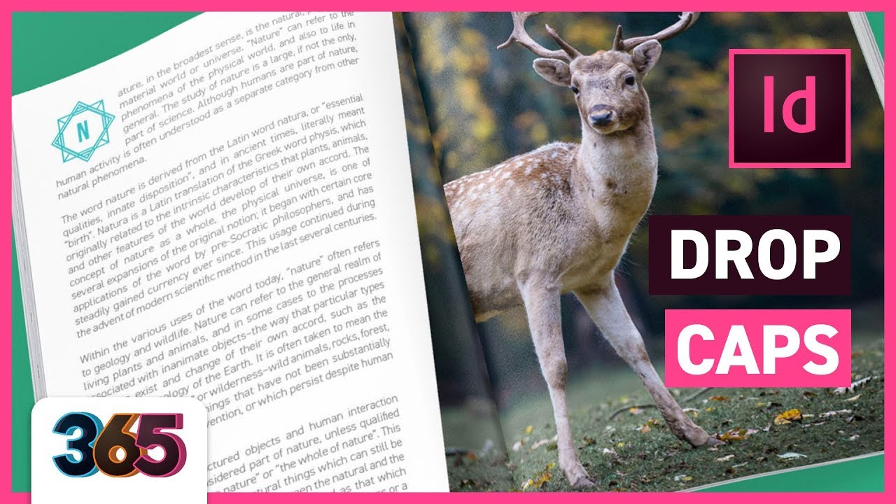 🔠 Drop Caps | InDesign CC Tutorial #106/365 - YouTube