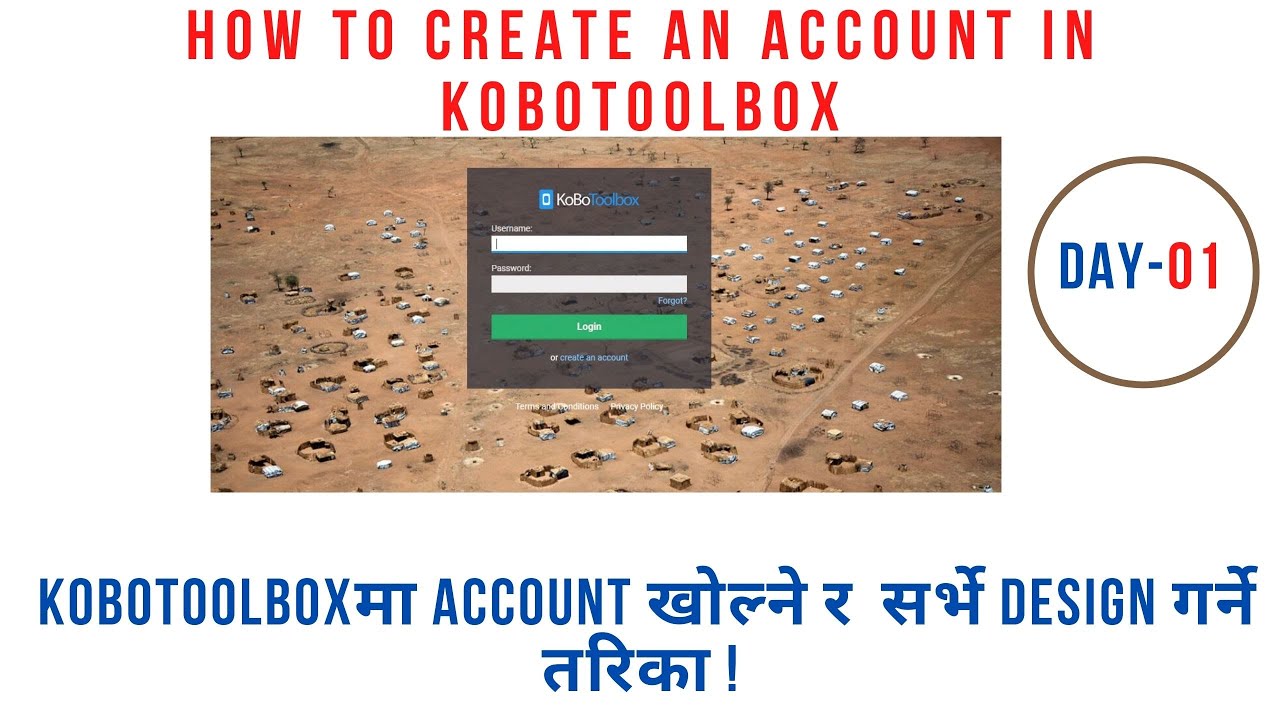 How to create user id in kobotoolbox|| kobotoolbox मा user id खोल्ने ...