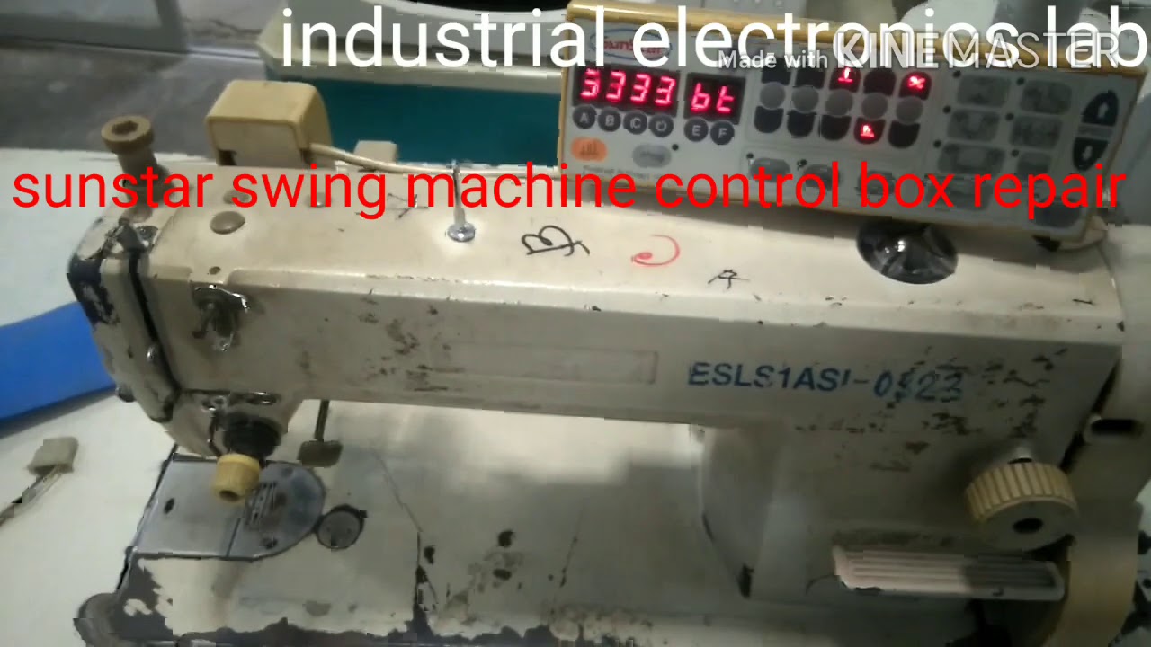 sunstar sewing machine control box repair, - YouTube