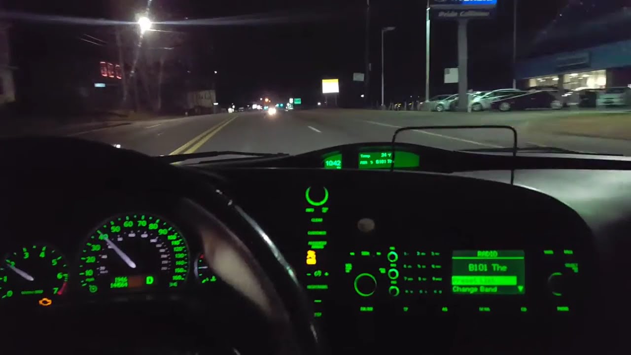 Saab 9-3 Aero night dash POV Drive HD - YouTube