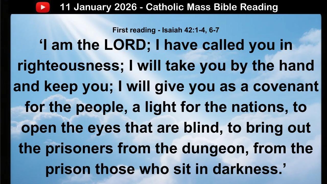 11 January 2026 Catholic Mass Bible Reading - YouTube