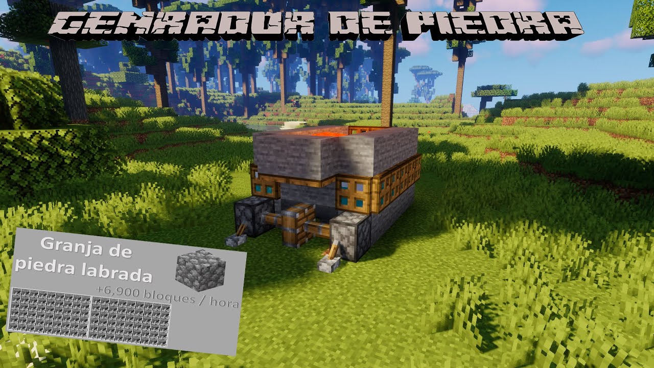 Generador de Piedra/Cobblestone/Piedra por minuto-Tutorial Minecraft ...