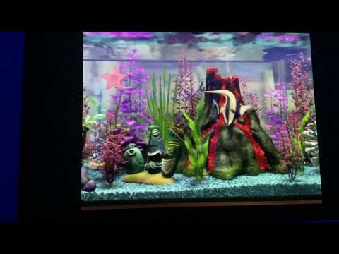 Finding Nemo virtual aquarium volcano day - YouTube