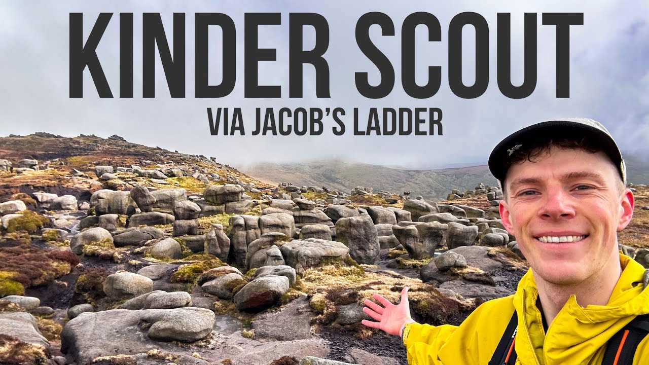 KINDER SCOUT via Jacob's Ladder - Peak District Solo Hike - YouTube