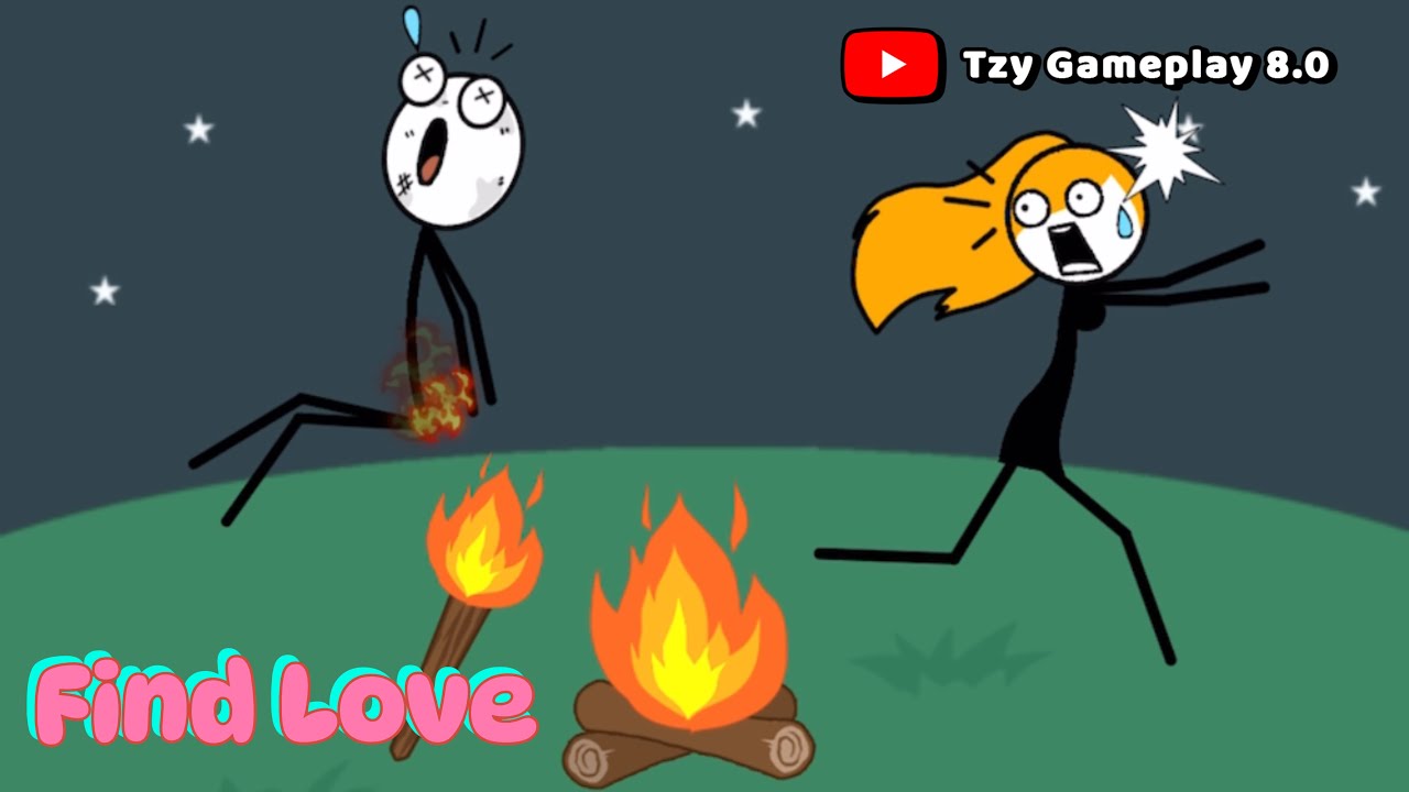 Find Love ️Funny Stickman🤣 - Solution All Levels - Gameplay Walkthrough ...