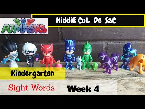 PJ Masks Learns Kindergarten Sight Words Week 4 - YouTube