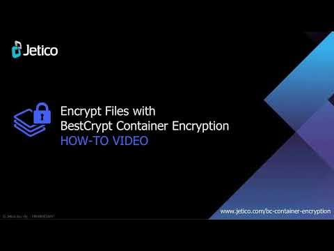 How to Encrypt Files with BestCrypt Container Encryption - YouTube
