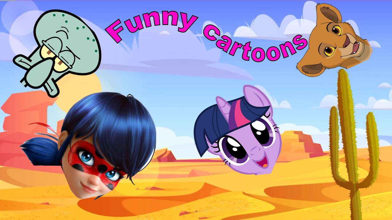 Wrong Heads | Lady bug | My little pony | Simba | Squidward | Huggy ...