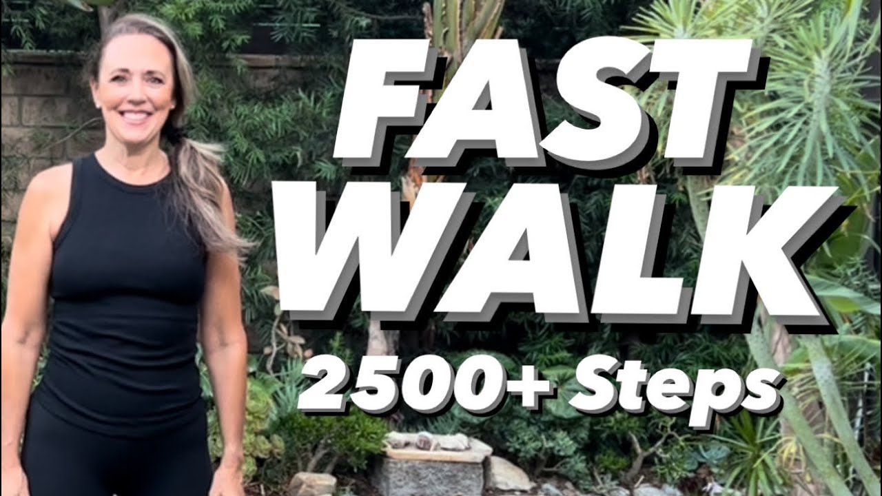 20 Minute FAST WALK | no jumping + no equipment |Michelle Wilson ...