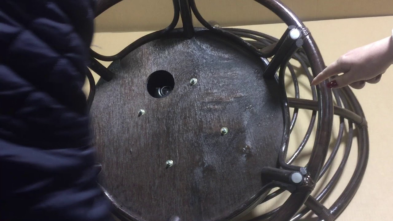 Assembling instruction for swivel rocking chair - YouTube