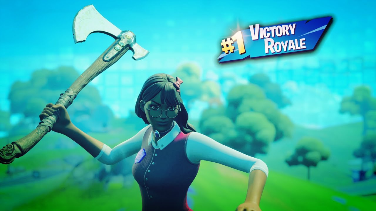 FORTNITE Isabelle Skin With Leviathan Axe Victory (Full PC Gameplay ...