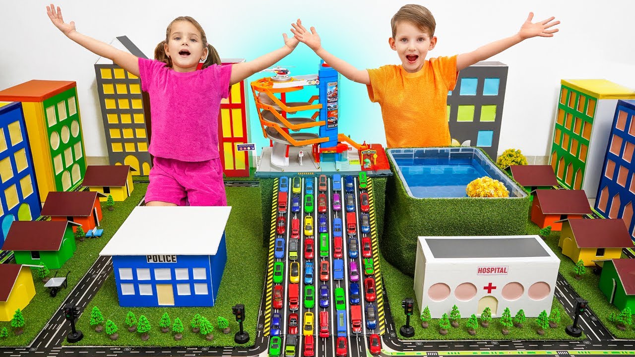 Vania Mania Kids play with Toy Cars and Land, Air and Sea Rescue ...