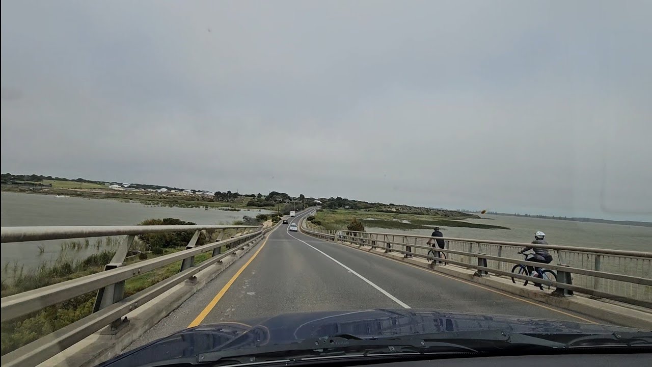 We drove over the Hindmarsh Island Bridge, Goolwa, South Australia ...