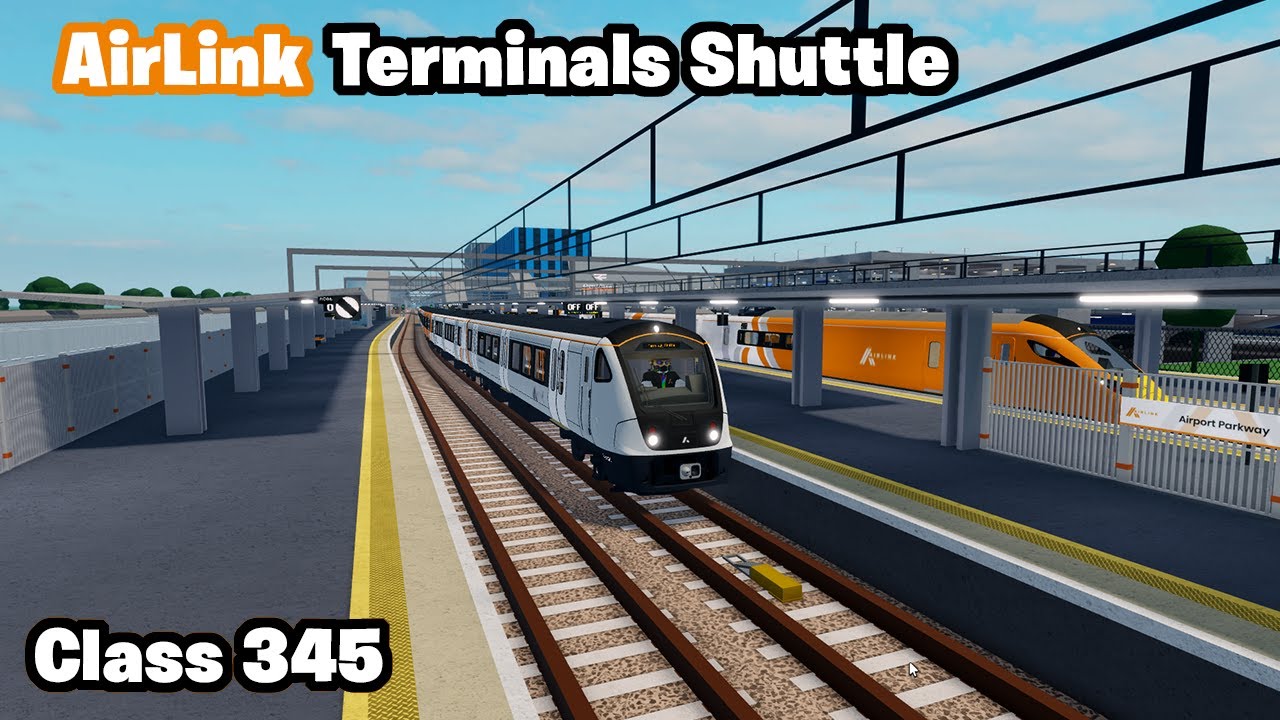 Stepford County Railway - AirLink Terminals Shuttle (Class 345) - YouTube