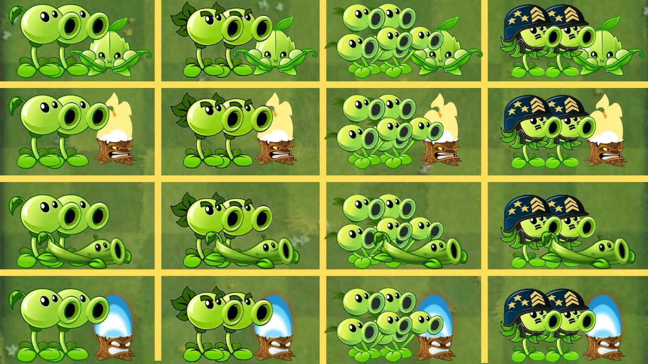 Pvz 2 All PEA and SUPPORT - Which Is Best Support For PEA? - Pvz 2 ...