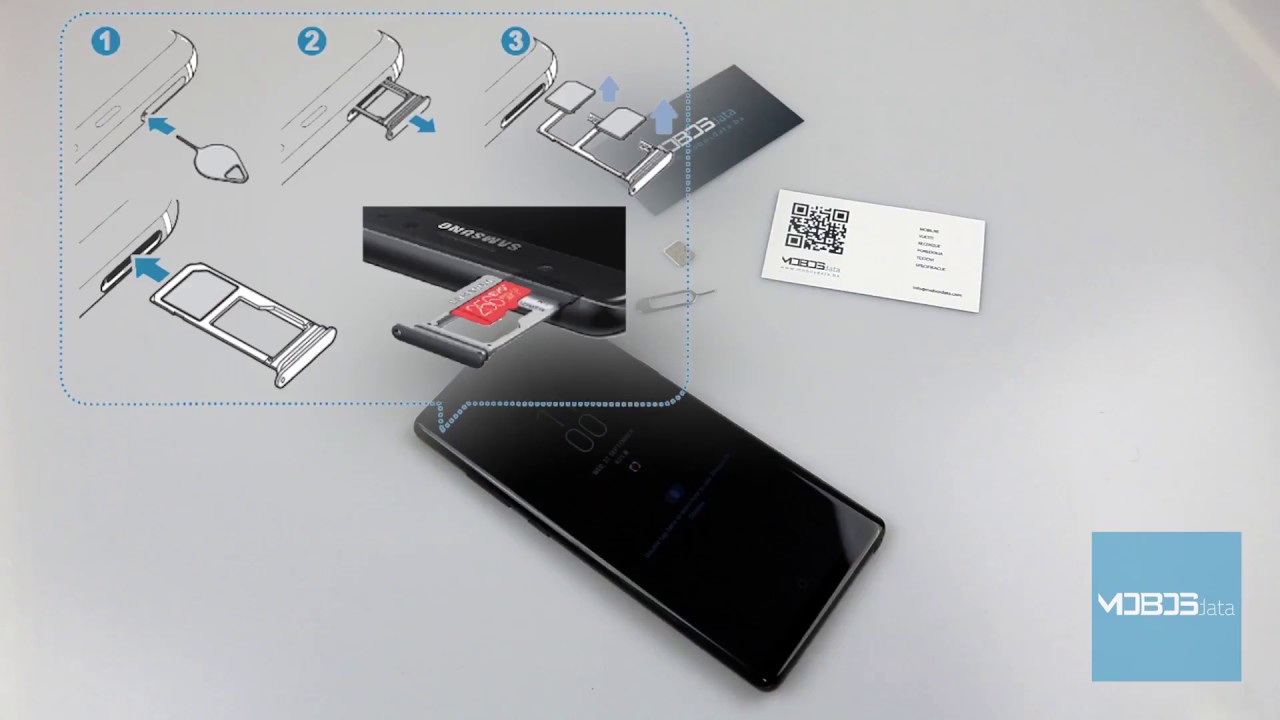 Samsung Galaxy Note8 - Umetanje SIM kartice - YouTube