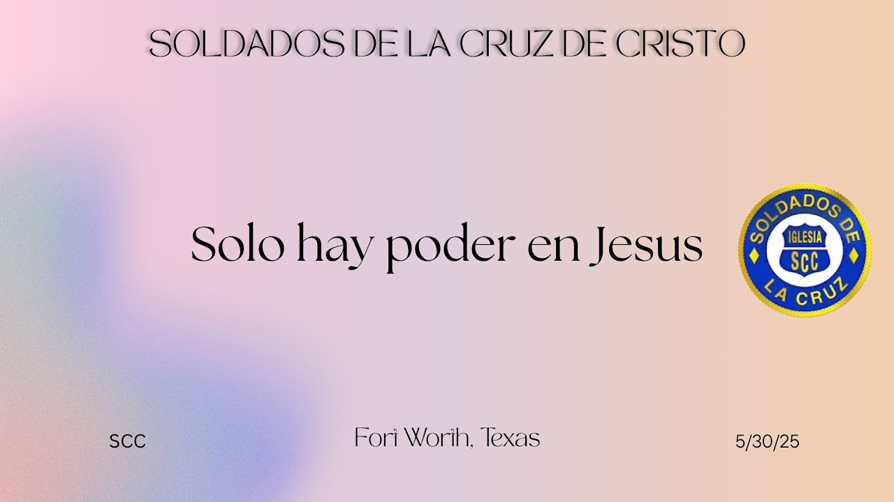 Solo hay poder en Jesus| Viernes |Mayo 30, 2025 - YouTube