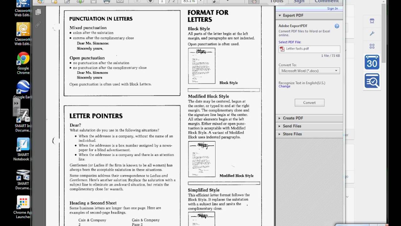 Letter formats and punctuation - YouTube
