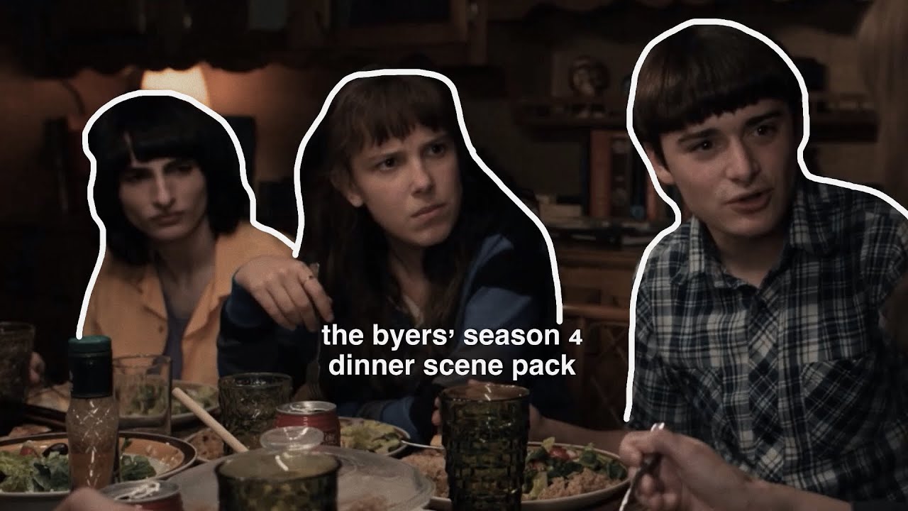 the byers’ season 4 dinner scene pack | spoilers - YouTube