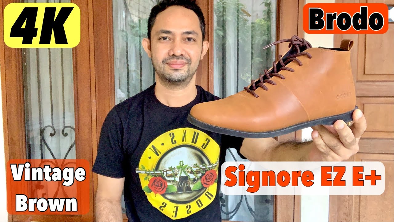 Review Sepatu Brodo | Signore EZ E+ Vintage Brown | Kulit Asli ...