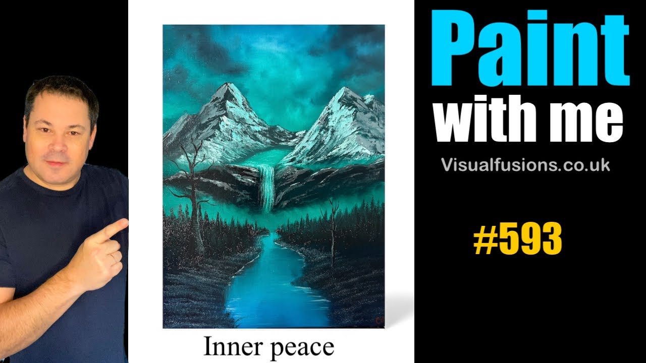 Is Oil Painting easy ? Full tutorial of - Inner peace 593 - Paint along ...