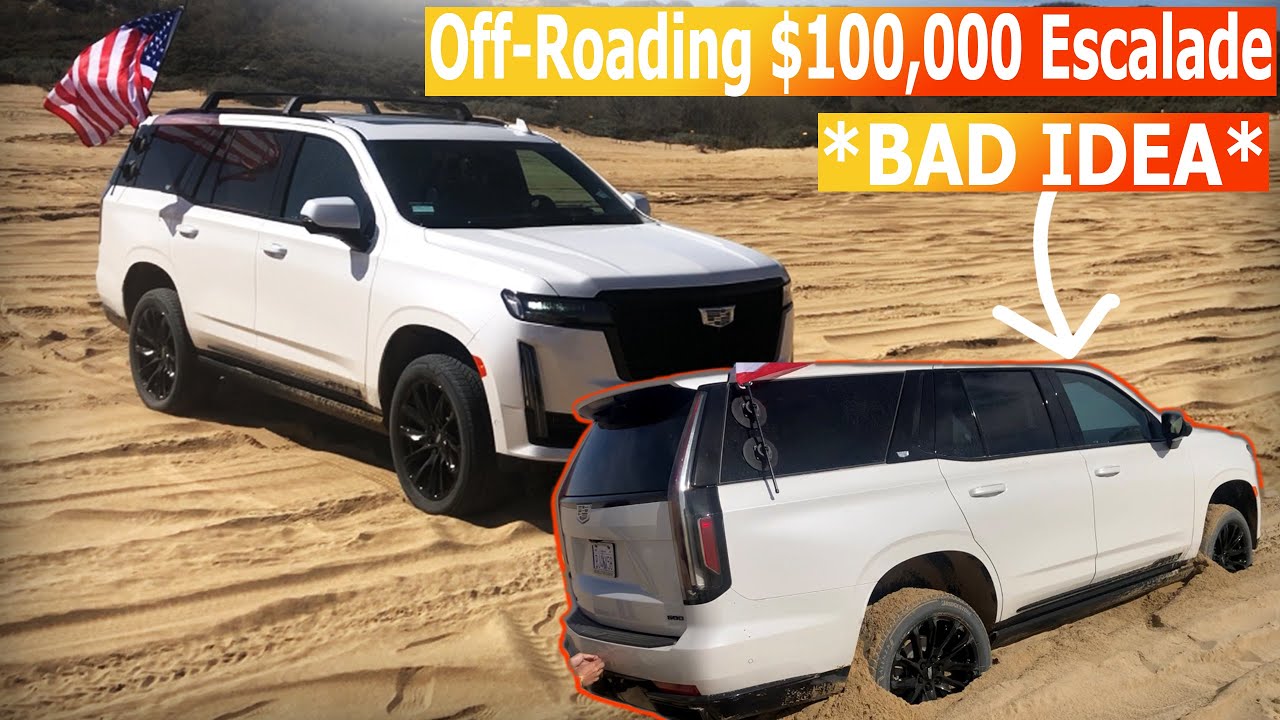 100 Thousand Dollar 2021 Escalade Buried In The Sand... - YouTube