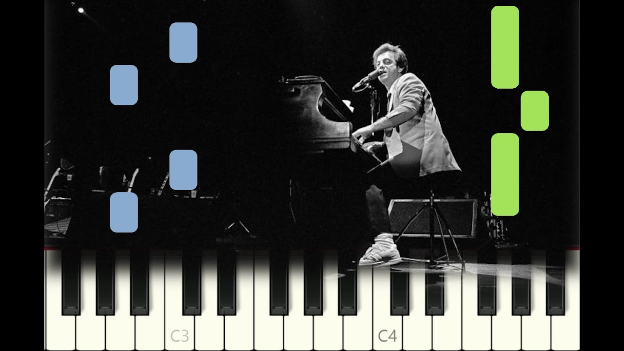 piano tutorial "PIANO MAN" Billy Joel, 1973, with free sheet music ...