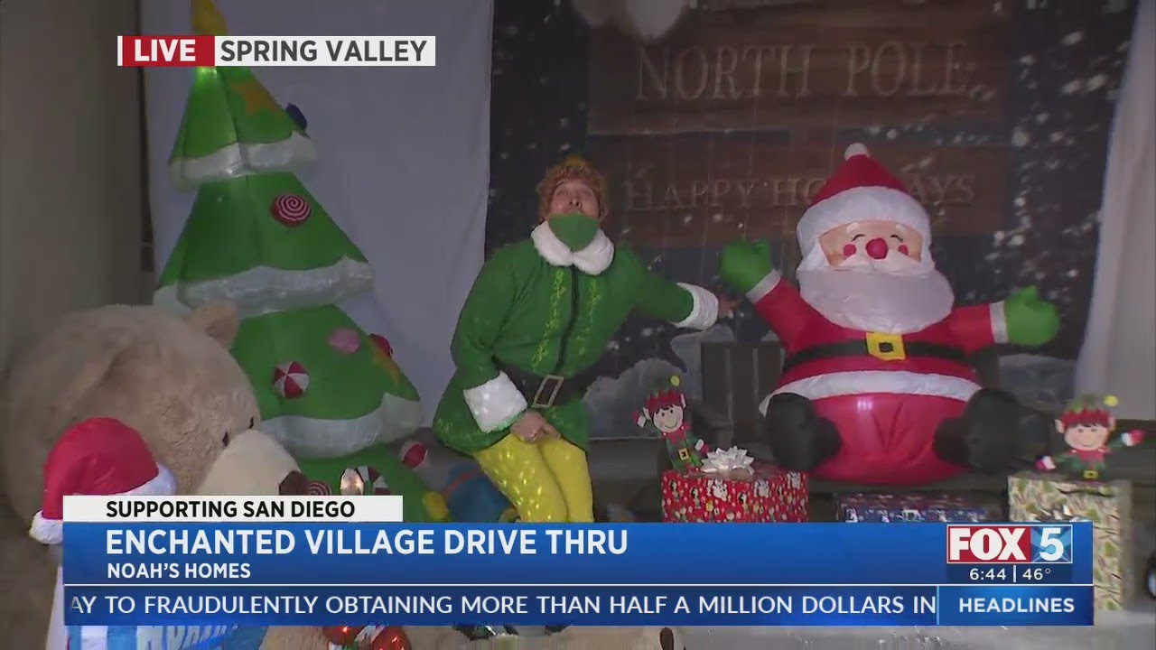 Drive-Thru Enchanted Village In Spring Valley - YouTube