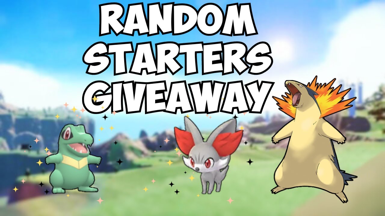 RANDOM POKÉMON STARTERS GIVEAWAY!! - Pokémon Scarlet And Violet! - YouTube