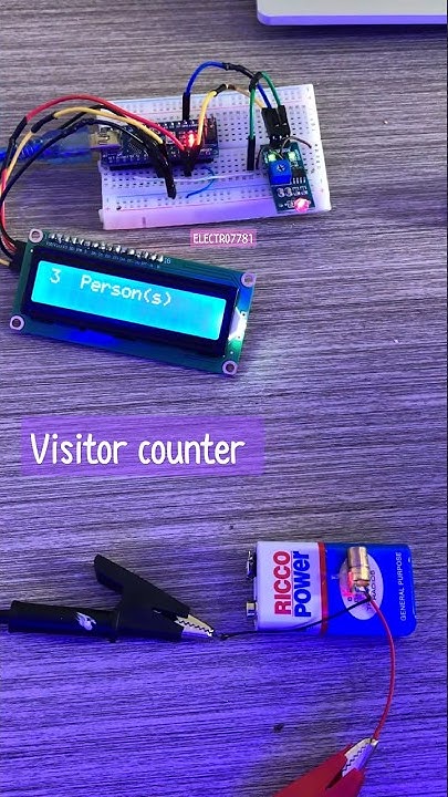Visitor Counter Project Using Arduino and Laser #shorts #arduinoproject #irsensor - YouTube